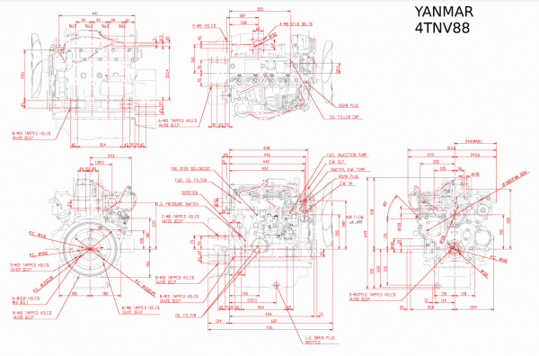YANMAR 4TNV88 Engine (NEW) | Engineswarehouse.com